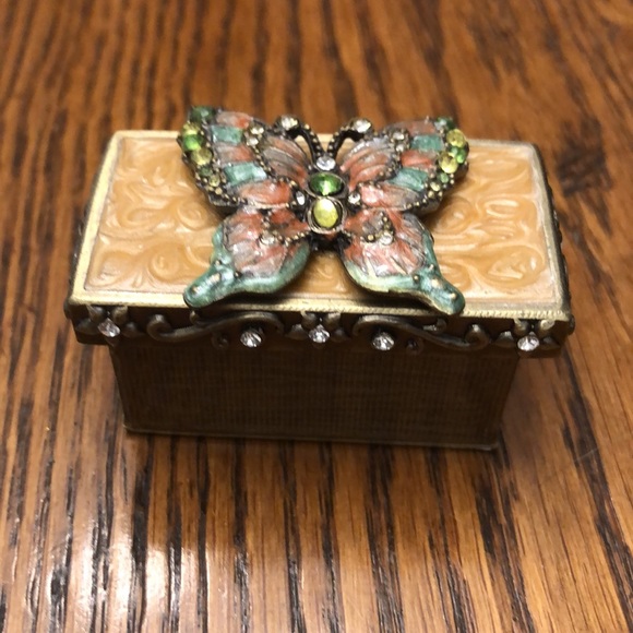 Jewelry | Butterfly Enameled Trinket Box | Poshmark